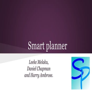 Smart planner | PPT
