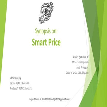 Synopsis on Smart price | PPTX