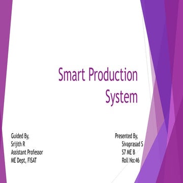 Smart Production System Pptx