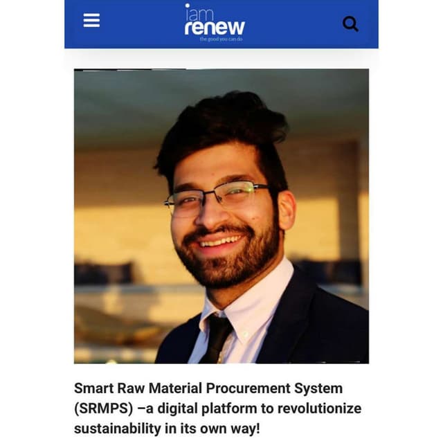 Introducing SRMPS-Smart Raw Material Procurement System. | PDF