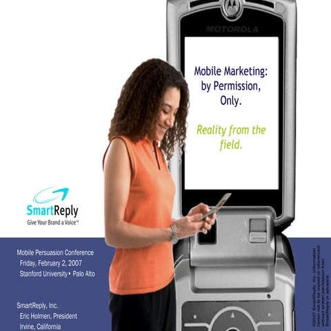 SmartReply Mobile Persuasion Presentation 2007 | PPT