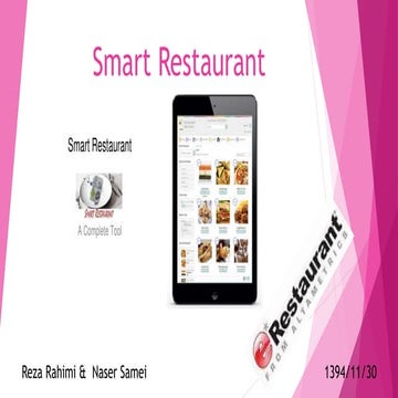 Smart restaurant | PPTX