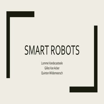 Smart robots | PPTX