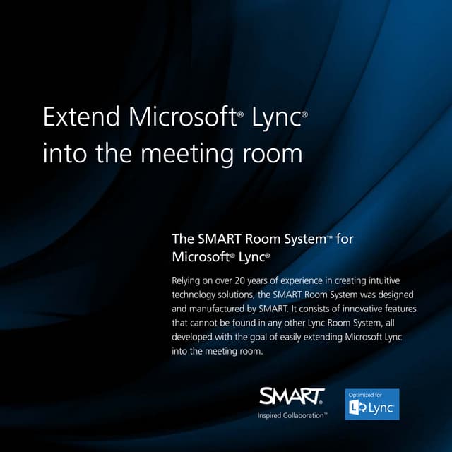 SMART Room System Brochure - November 2013 | PDF