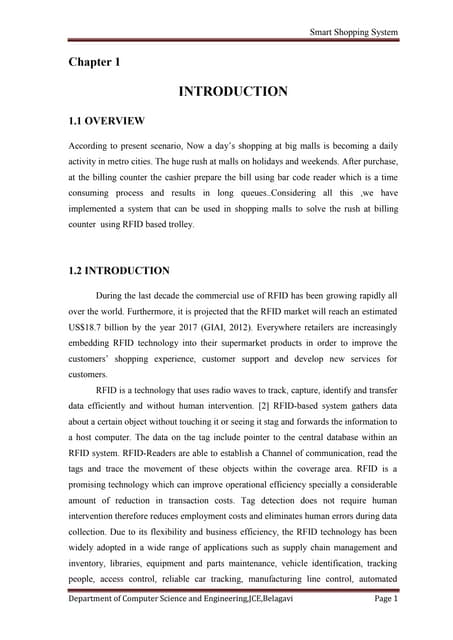Smart shopping trolley using rfid Leaflet | DOC | Grocery Shopping ...