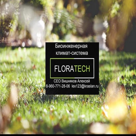 Vishniakov Smart sity flora_tech | PPT