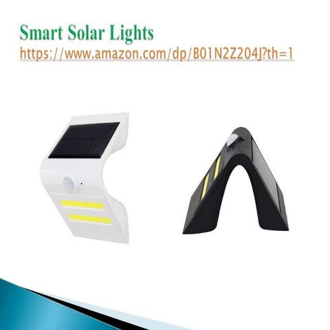 Smart solar wall light for outdoor | PPT