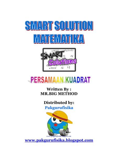 Smart solution fungsi kuadrat | PDF