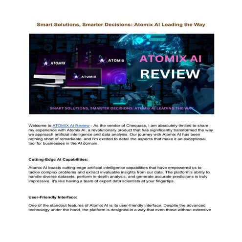 Smart Solutions, Smarter Decisions_ Atomix AI Leading the Way.pdf