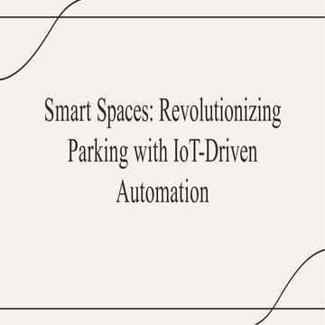 smart_space revolutionizing parking with IoT | PPT
