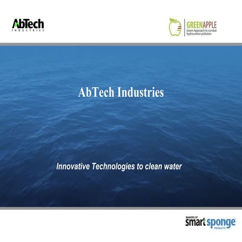 Smart Sponge Technology-Oil Spillages | PPT