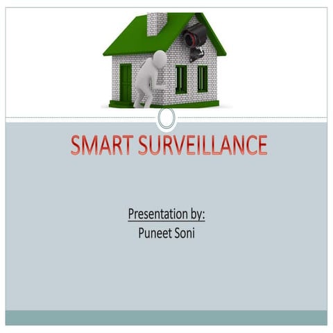 Smart surveillance | PPTX