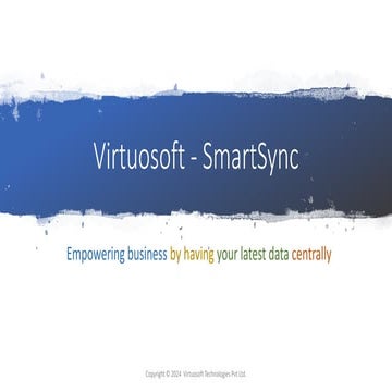 Virtuosoft SmartSync Product Introduction | PDF