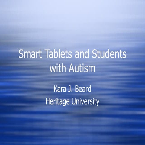 Smart tables autism | PPT
