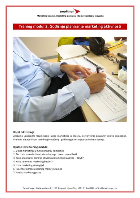 Medjunarodni marketing program | PDF