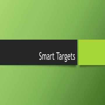 Smart Targets Pptx