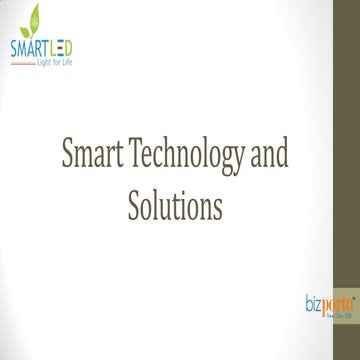 Smart technology and solutions | PPT