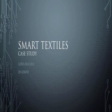 Smart textiles | PPT