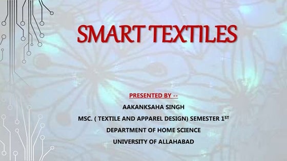 Smart textile (1) | PPT