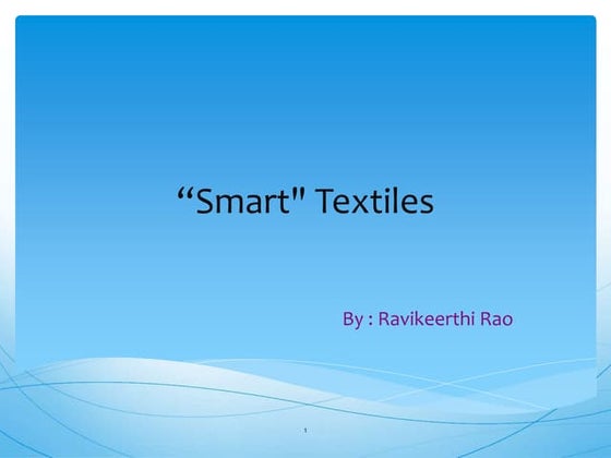 Smart textile | PPT