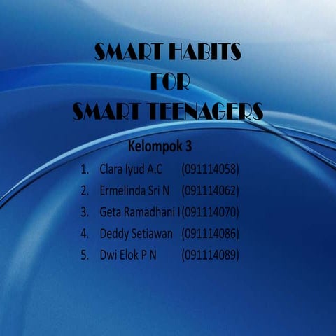 Smart tips for smart teenager | PPTX