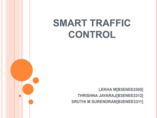 Smart Traffic Management System presentation | PPTX