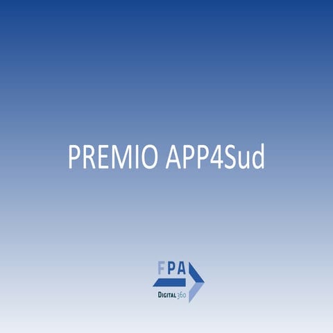 Smart Transport - premio app4 sud | PPT