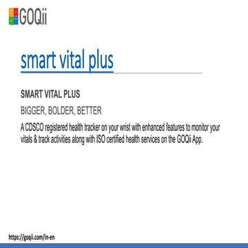 smart vital plus | PPT