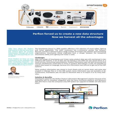 Case story: Perfion PIM forced us to create a new data structure | PDF