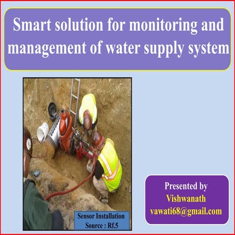Smart solution for monitoring and management of water supply system | PPSX