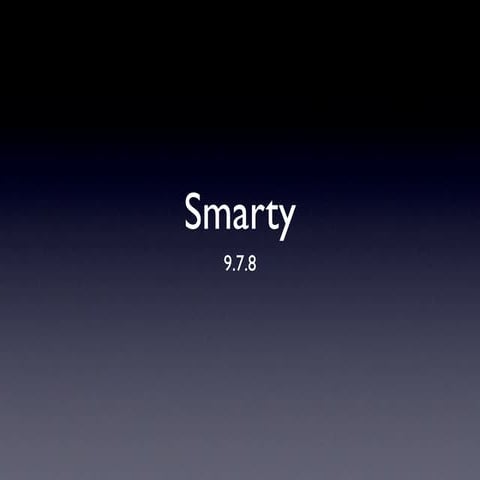 Smarty | PPT