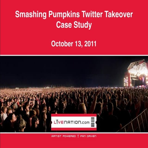 Smashing Pumpkins Live Nation Twitter Takeover Case Study | PDF