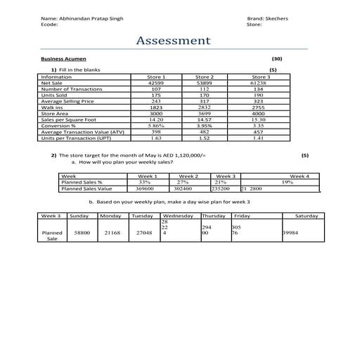 Sm assessment for interview | PDF