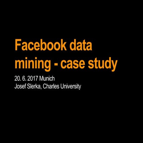Facebook data mining - case study | PDF