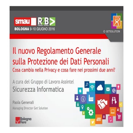 Smau Bologna 2016 -Assintel, Paola Generali | PPT