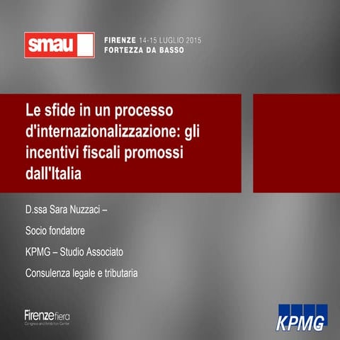 Smau Firenze 2015 - KPMG | PPT