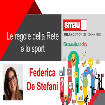 Smau Milano Federica De Stefani | PPT