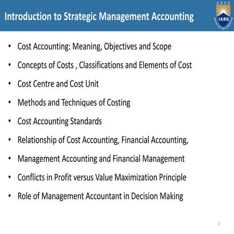 Introduction to Cost Accounting | PPTX