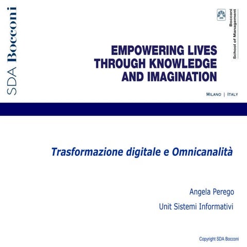 SmauTorino 2016 - SDA Bocconi, Angela Perego | PPT