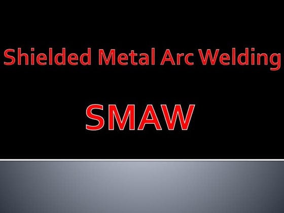 3. ppt smaw welding technique | PPT
