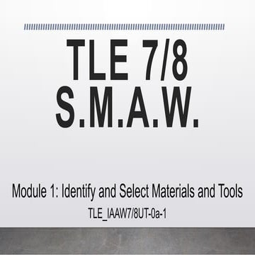 K to 12 smaw welding learning module | PDF