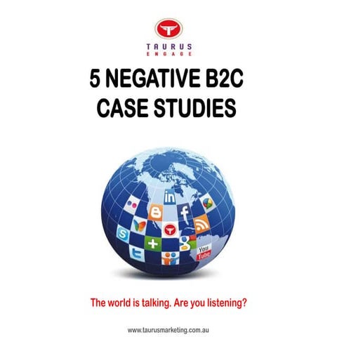 Negative Social Media Case Studies - B2C | PPT