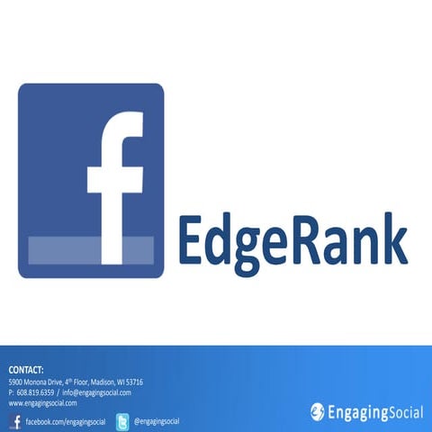 Facebook EdgeRank | PPT
