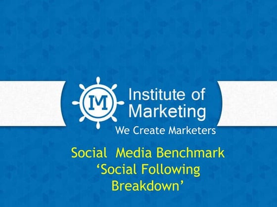 Social media benchmark_ social median following | PPT