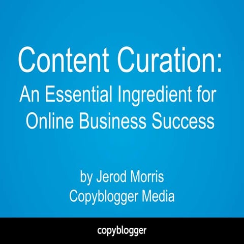 CONTENT CURATION FOR LEARNING. | PDF