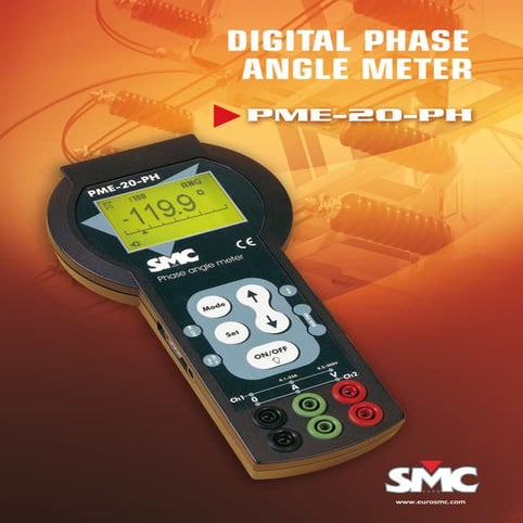 SMC PME-20-PH Digital Phase Angle Meter | PDF