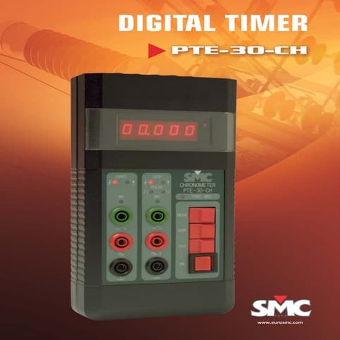 SMC PTE-30-CH Digital Timer | PDF