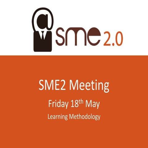 Darragh Coakley: From SMELearning towards SME 2.0 | PPTX