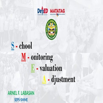 School Monitoring, Evaluation and Adjustment (SMEA) | PDF