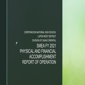 Sample Accomplished SMEA templates | DOCX